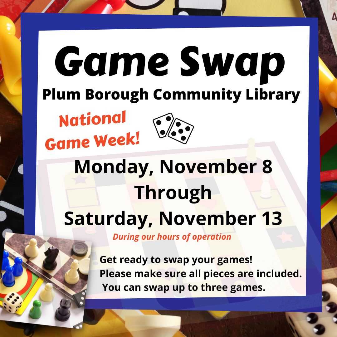 Game Swap | Plum Borough Community Library